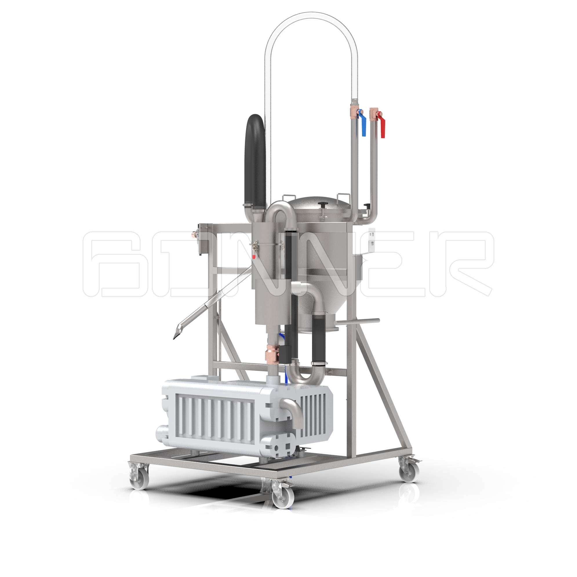 Additional equipment for slaughter processing: Vacuum system for ...